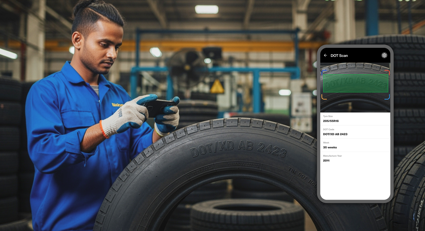 AI Tire Scanner for Fast, Accurate TIN & DOT Capture - Scanflow